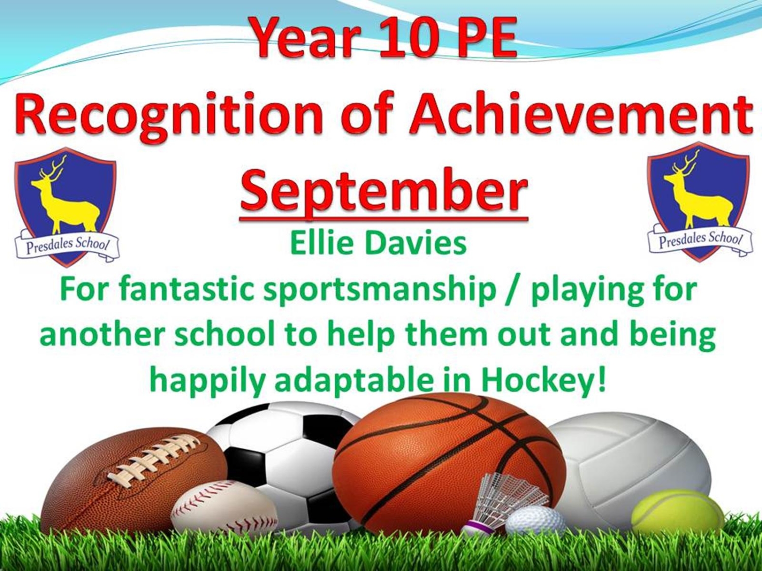 PE Students of the Month – September – Presdales School & Sixth Form ...
