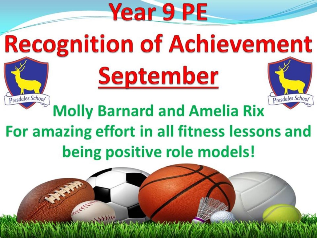 PE Students of the Month – September – Presdales School & Sixth Form ...